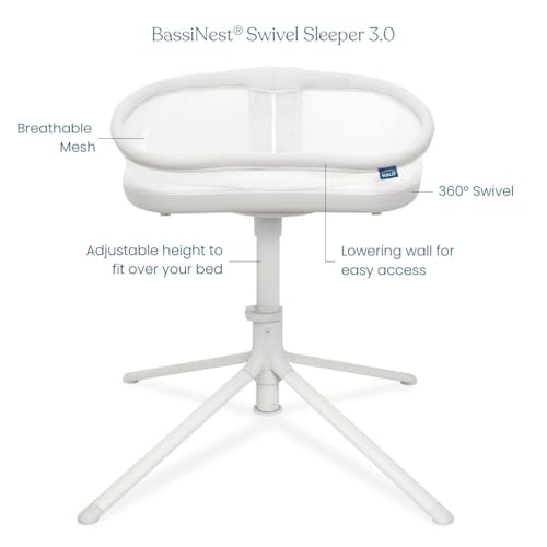 HALO BassiNest Swivel Sleeper 3.0 – Over-Bed Baby Bassinet with 360 ...