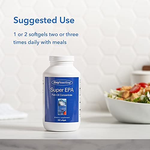 Allergy Research Group Super EPA - Omega 3 Supplement, Fish Oil ...