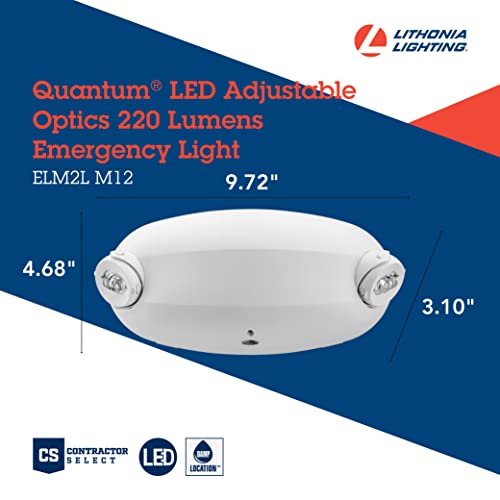 Lithonia Lighting ELM2L UVOLT LTP M12 Quantum LED Emergency Light ...