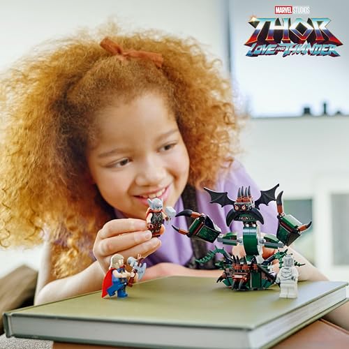 LEGO Marvel Attack on New Asgard, Thor Buildable Toy 76207 with Hammer ...