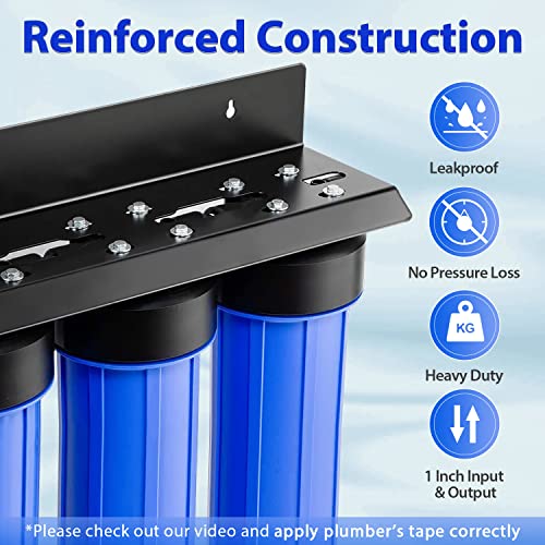 iSpring Anti-Scale Whole House Water Filter System w/Sediment ...