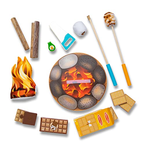 Melissa & Doug Let's Explore Campfire S'Mores Play Set - Play Campfire ...