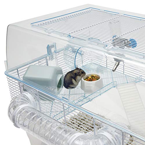 Ferplast Duna Space Hamster Cage, Extra-Deep 11.5-Inch Base Promotes ...