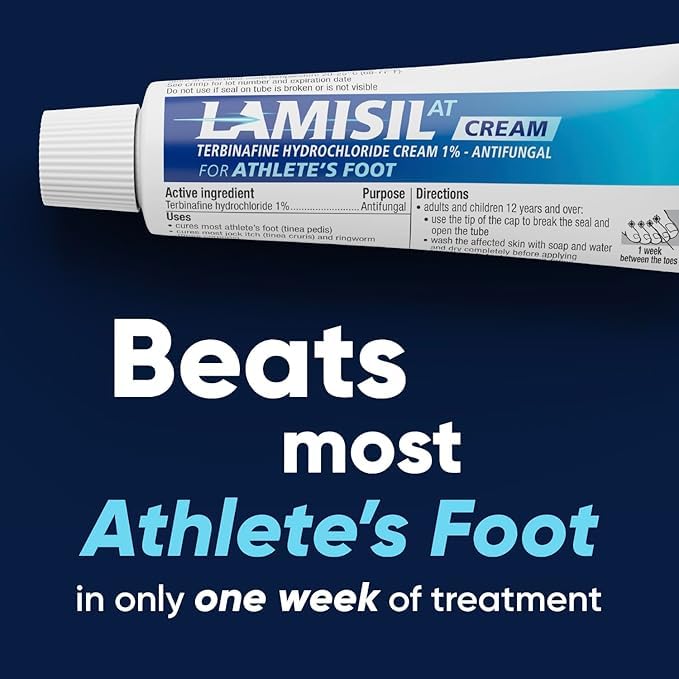 Lamisil 1 Week Athlete’s Foot Treatment, Antifungal Cream with ...